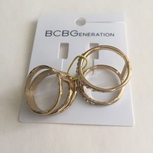 BCBGeneration | Jewelry | Bcbgeneration Dainty Rings Gold Toned Layer ...